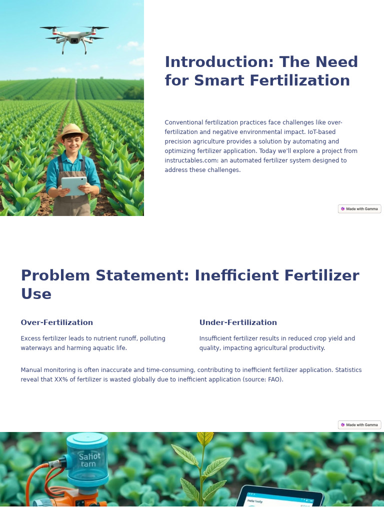 IoT Automated Fertilizer System Guide | PDF | Fertilizer | Soil