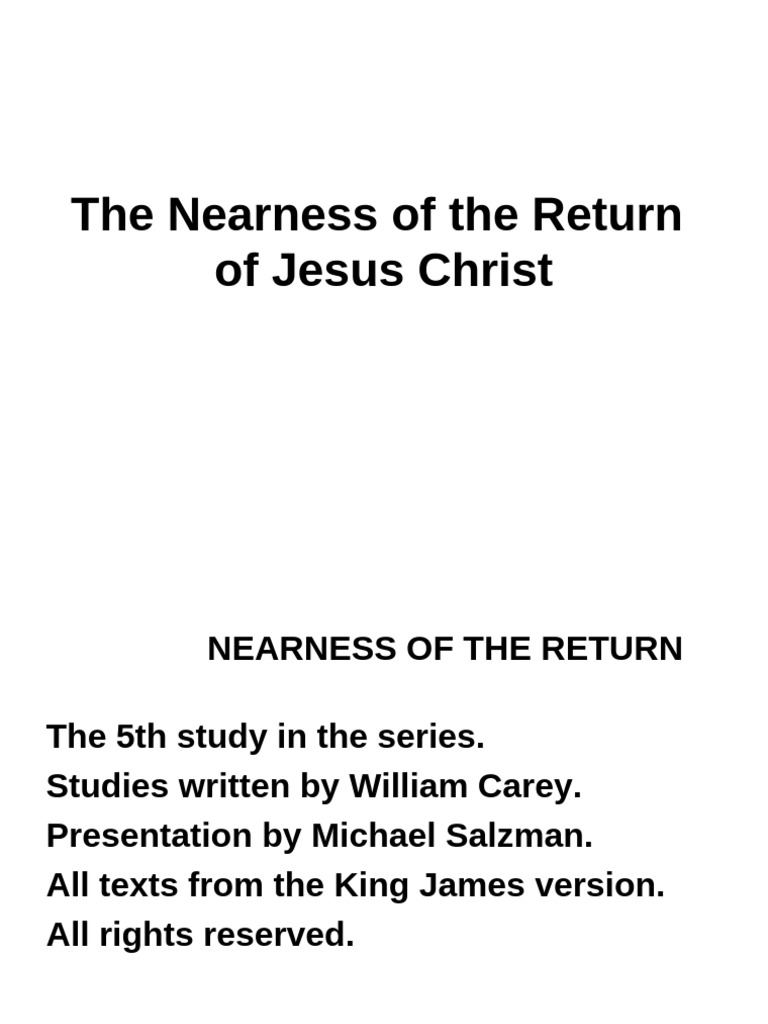 Signs of Jesus Christ's Return | PDF | Jesus | Gospel Of Matthew