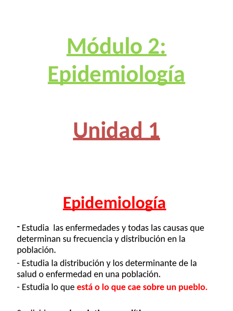 Módulo 2, Unidad 1 | PDF