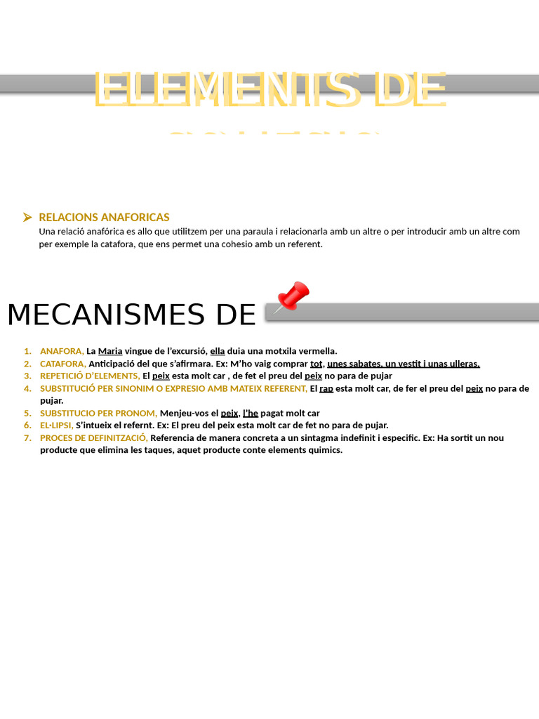 Elements de Cohesio | PDF