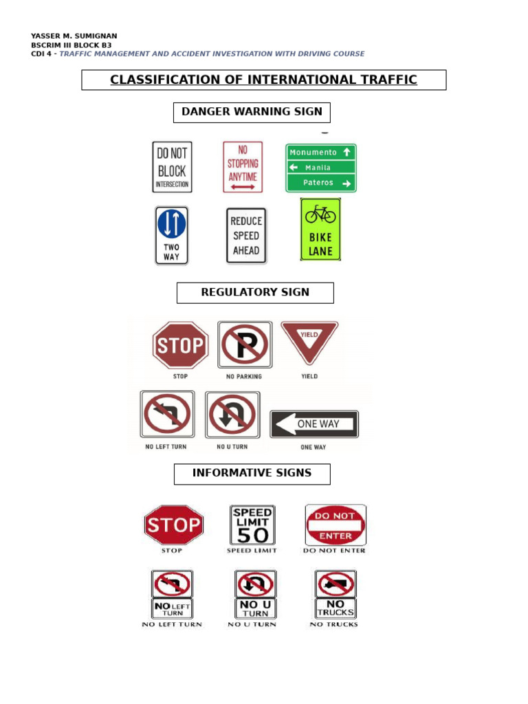 Traffic Sign Classification and Safety | PDF