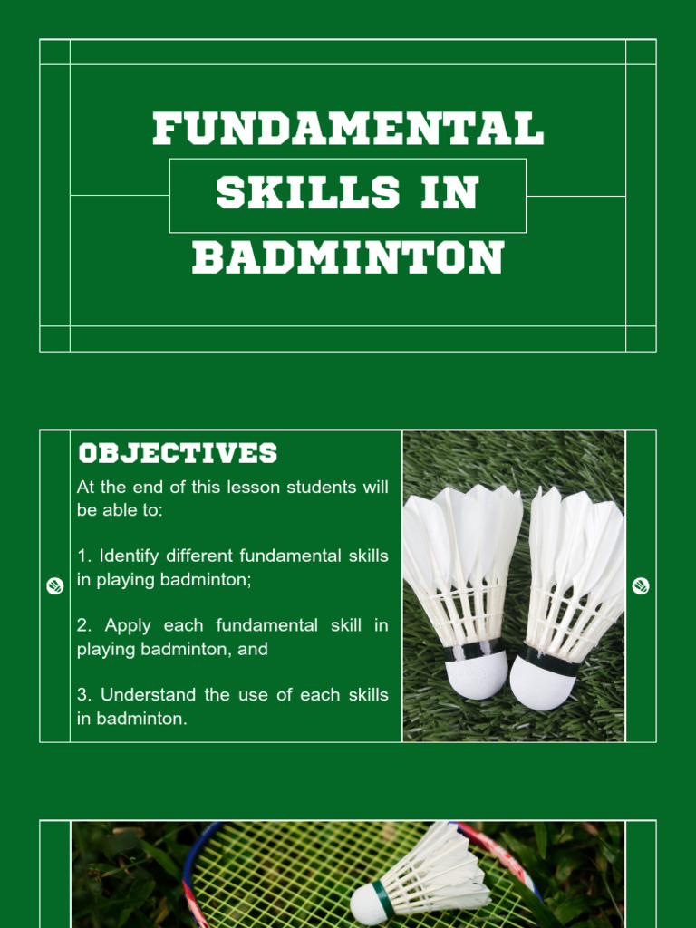 Essential Badminton Skills Guide | PDF