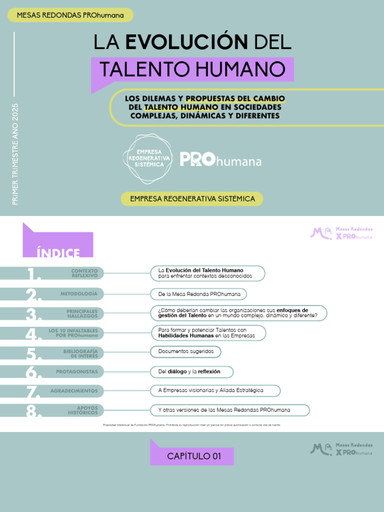 Mesa Redonda PROhumana La Evolucion Del Talento Humano | PDF | Business | Aprendizaje