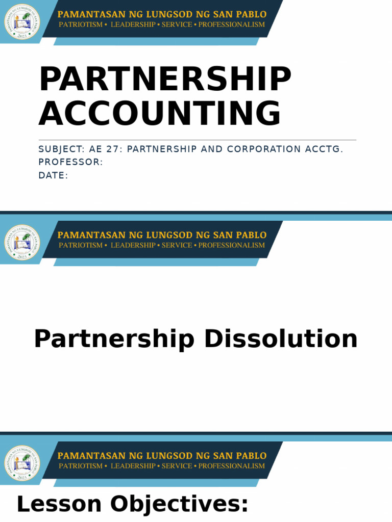 AE 27 - Partnership Dissolution | PDF | Partnership | Liquidation
