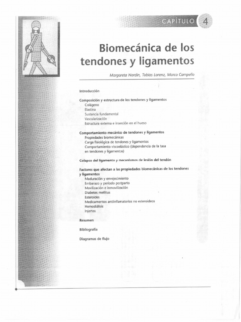 Cap. 4. (tendon y lig) Biomecanica Basica del Sistema Muscoesqueletico ...