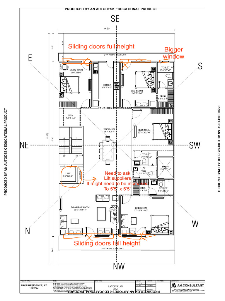 12 X25 M (Layout Plan) | PDF