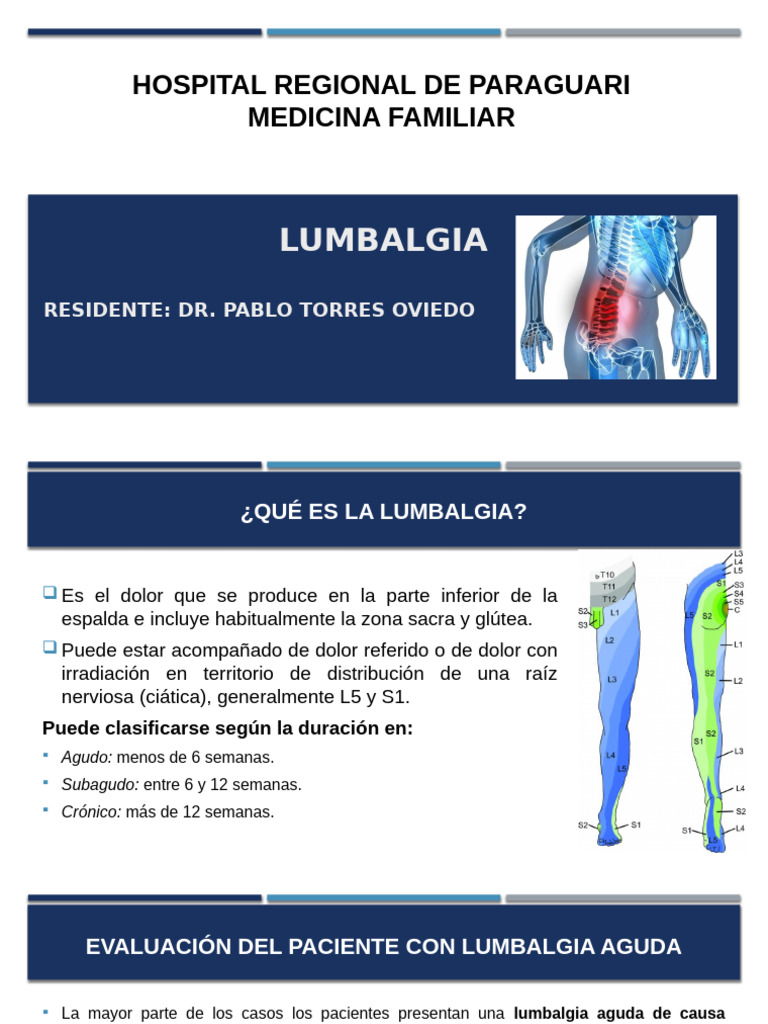 Guía Completa sobre Lumbalgia Aguda | PDF | Dolor lumbar | Enfermedades ...