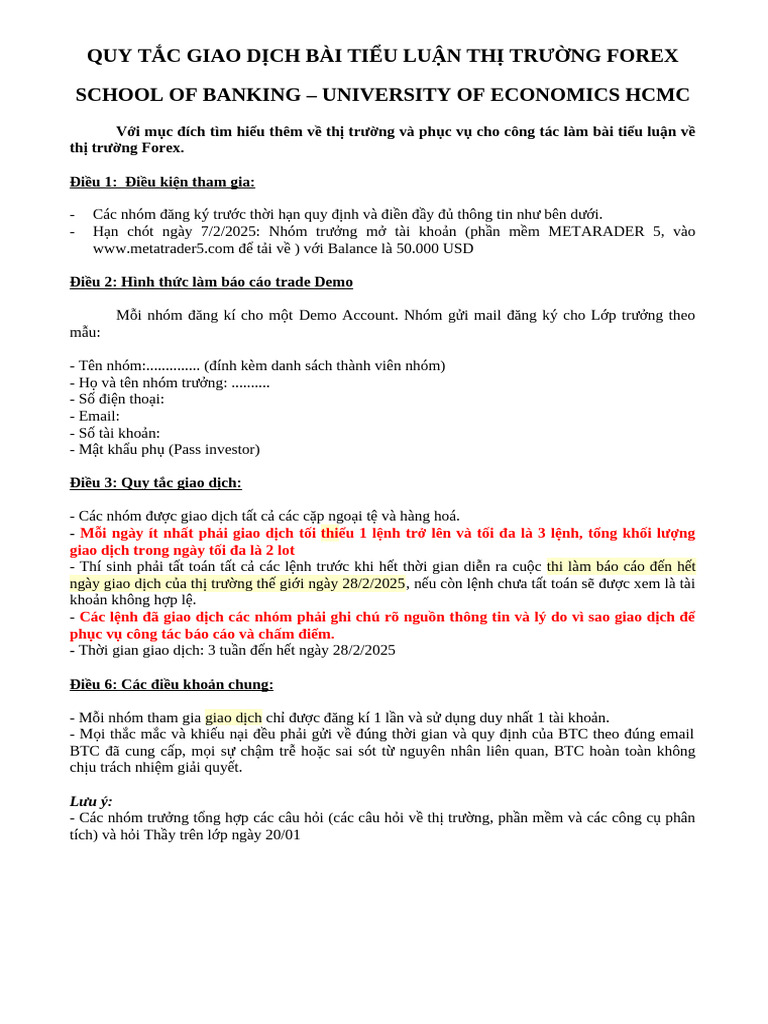 Quy Tac Giao Dich Hoan Chinh | PDF