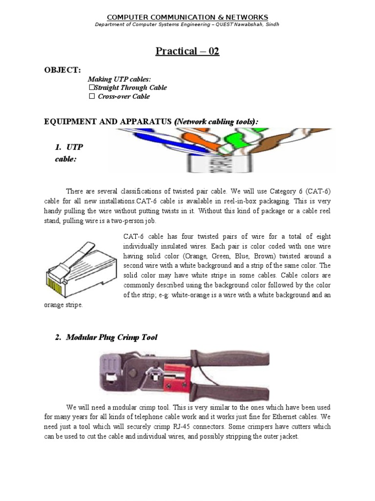 CCN - Lab 2 | PDF | Electrical Connector | Cable