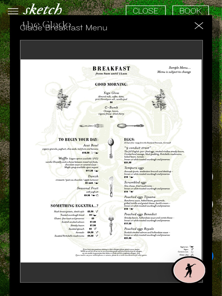 The Glade Breakfast & Lunch Menu | PDF