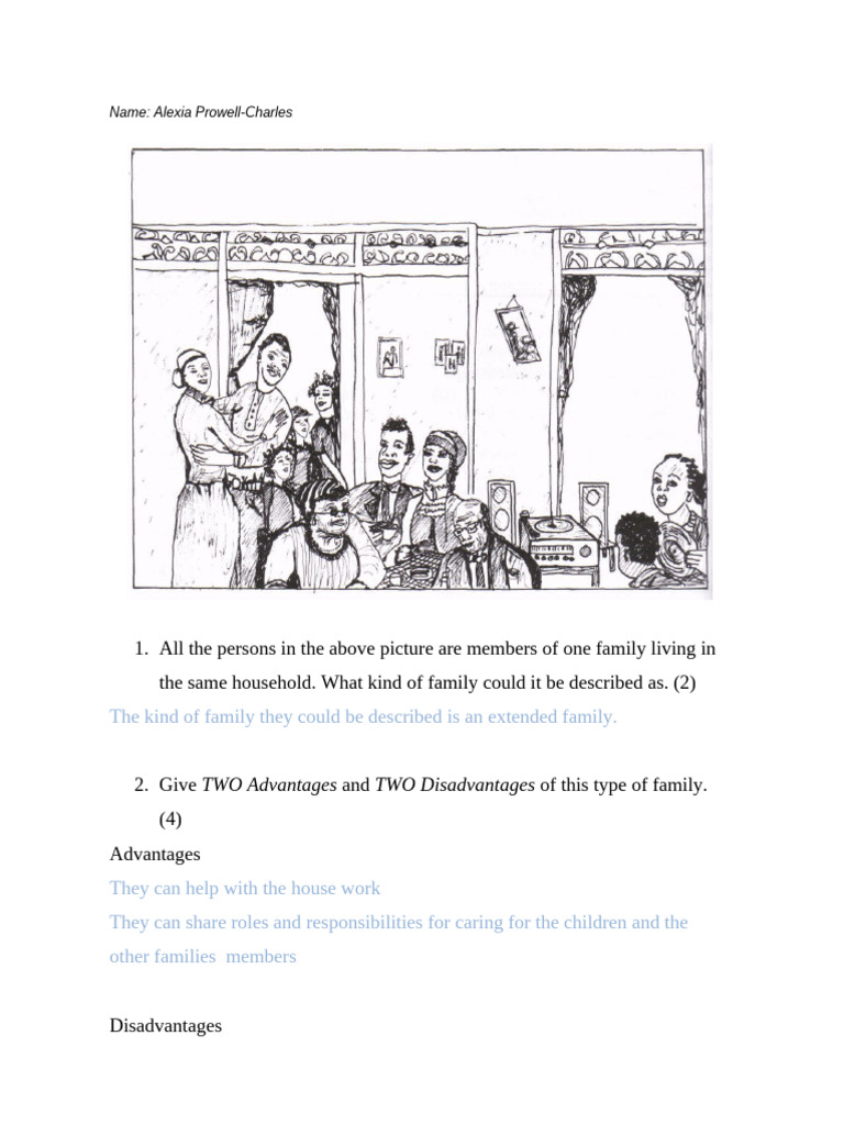 Types of Family Worksheet | PDF