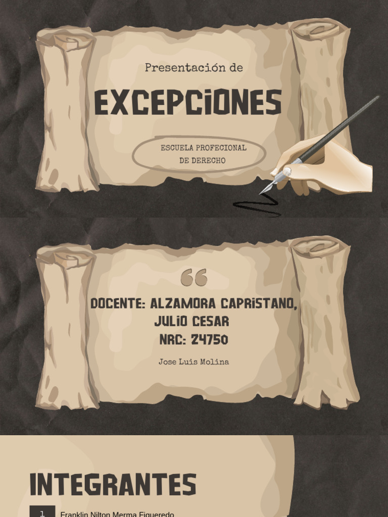 Excepciones | PDF | Demanda judicial | Ley procesal