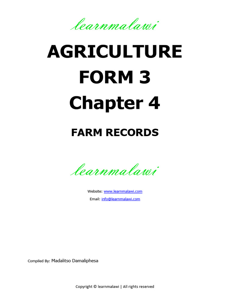 4 Farm Records 9fb7bc428e (1) | PDF | Farms | Livestock