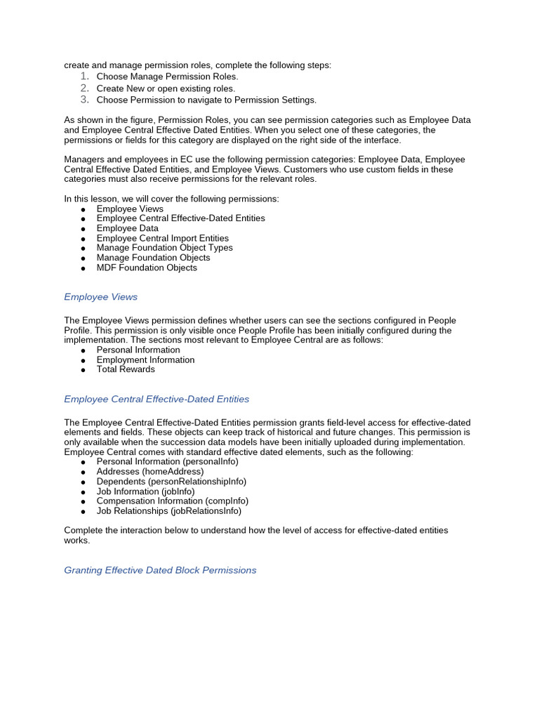 Create and Manage Permission Roles | PDF | Information | Computer Science