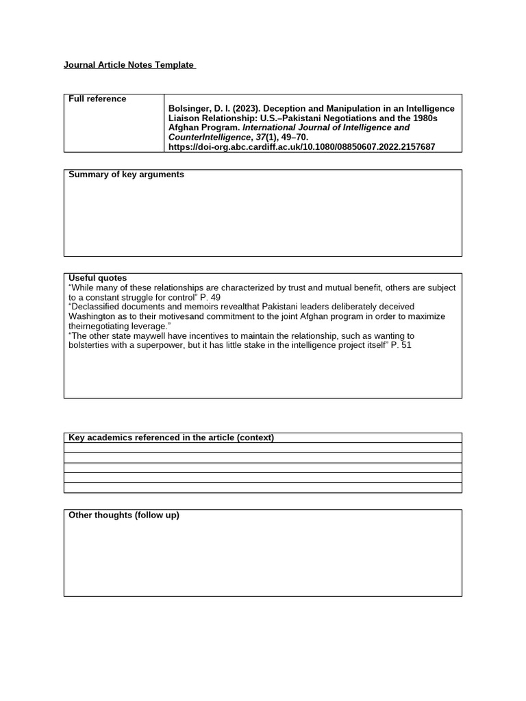 Bolsinger, Deception | PDF