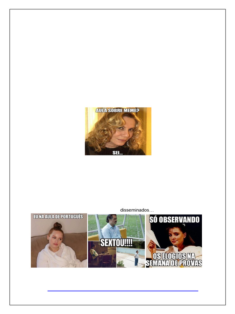 Atividades Meme | PDF | Imagem | Gênero