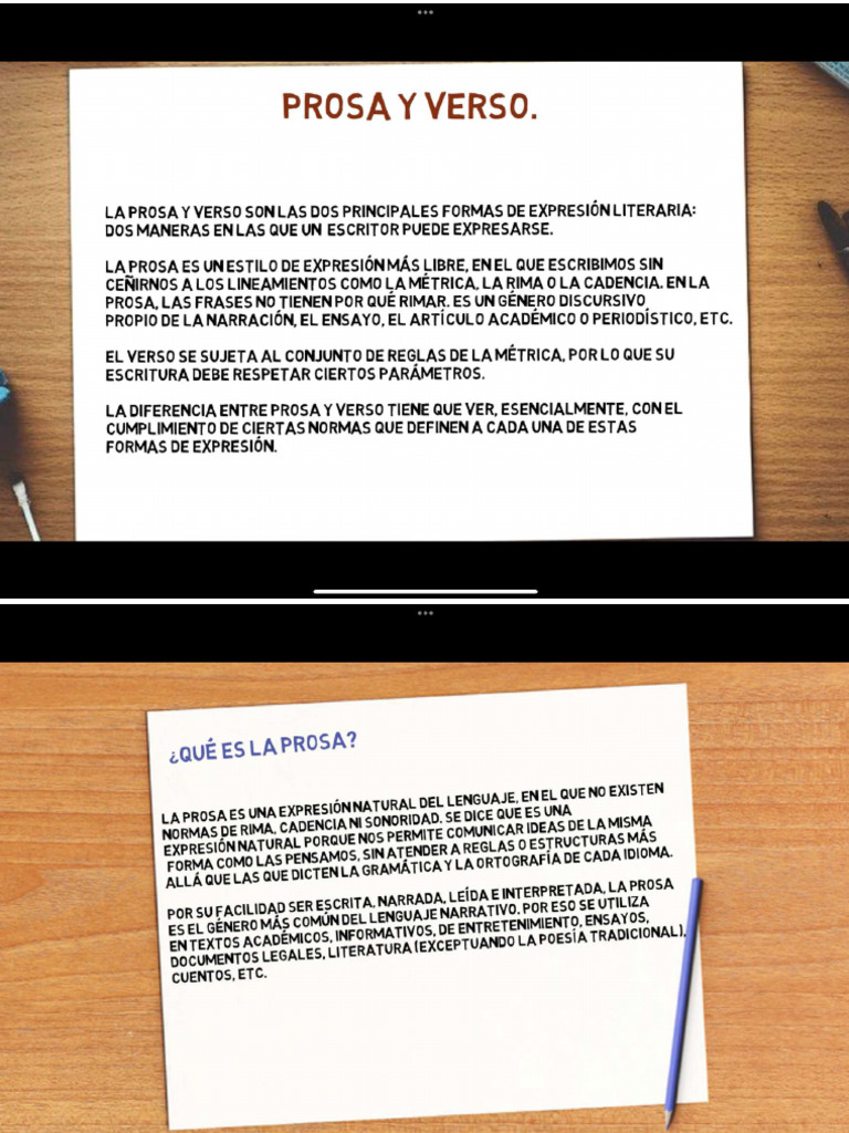 Prosa y Verso | PDF