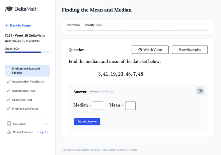 DeltaMath Student Application | PDF