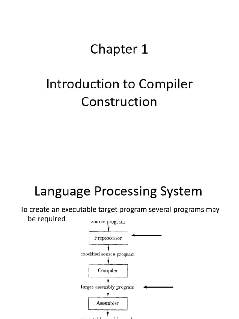 Chapter 1 Introduction to Compiler Construction | PDF | Compiler | Parsing