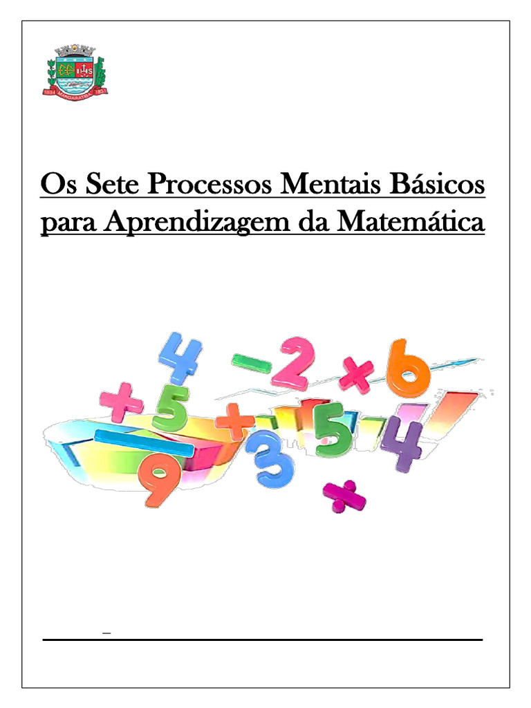 Os Sete Processos Mentais Básicos para Aprendizagem Da Matemática Atividades | PDF | Números ...