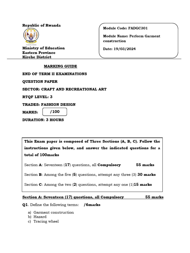 MG - Garment Construction | PDF | Textiles | Sewing