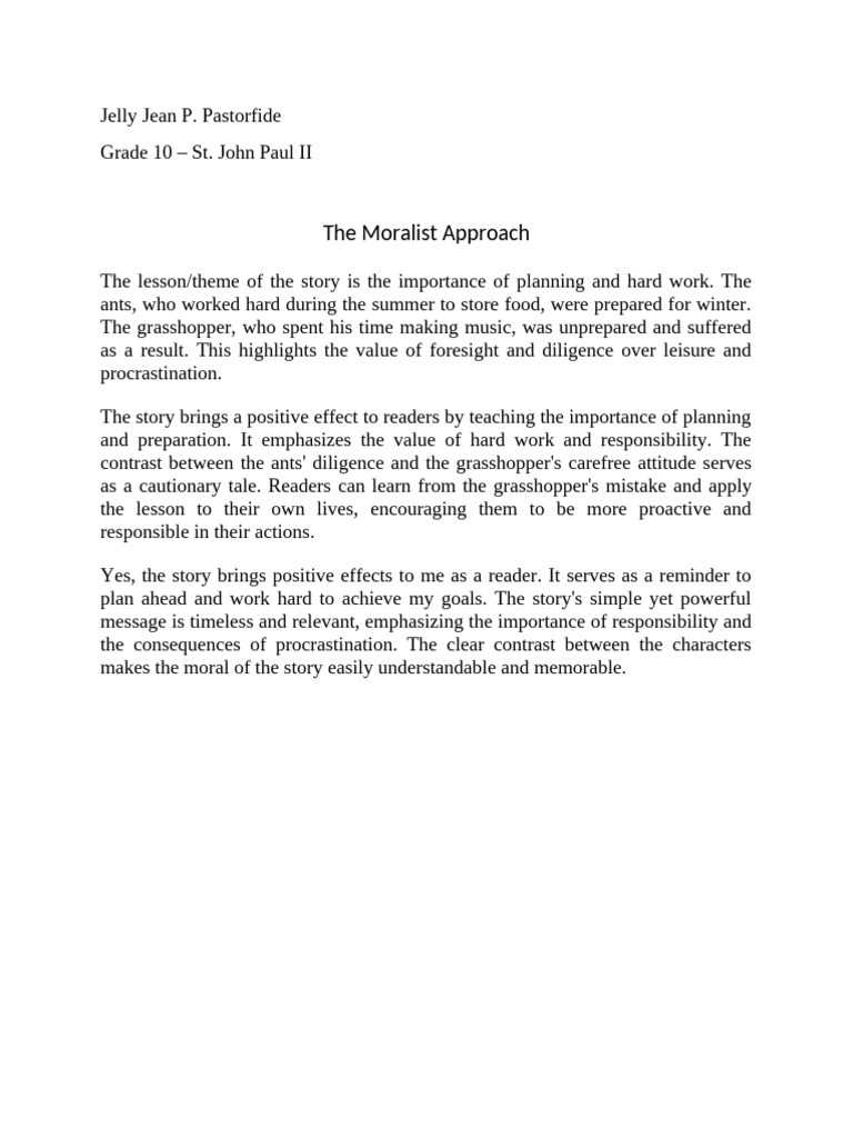 Moralist Approach | PDF