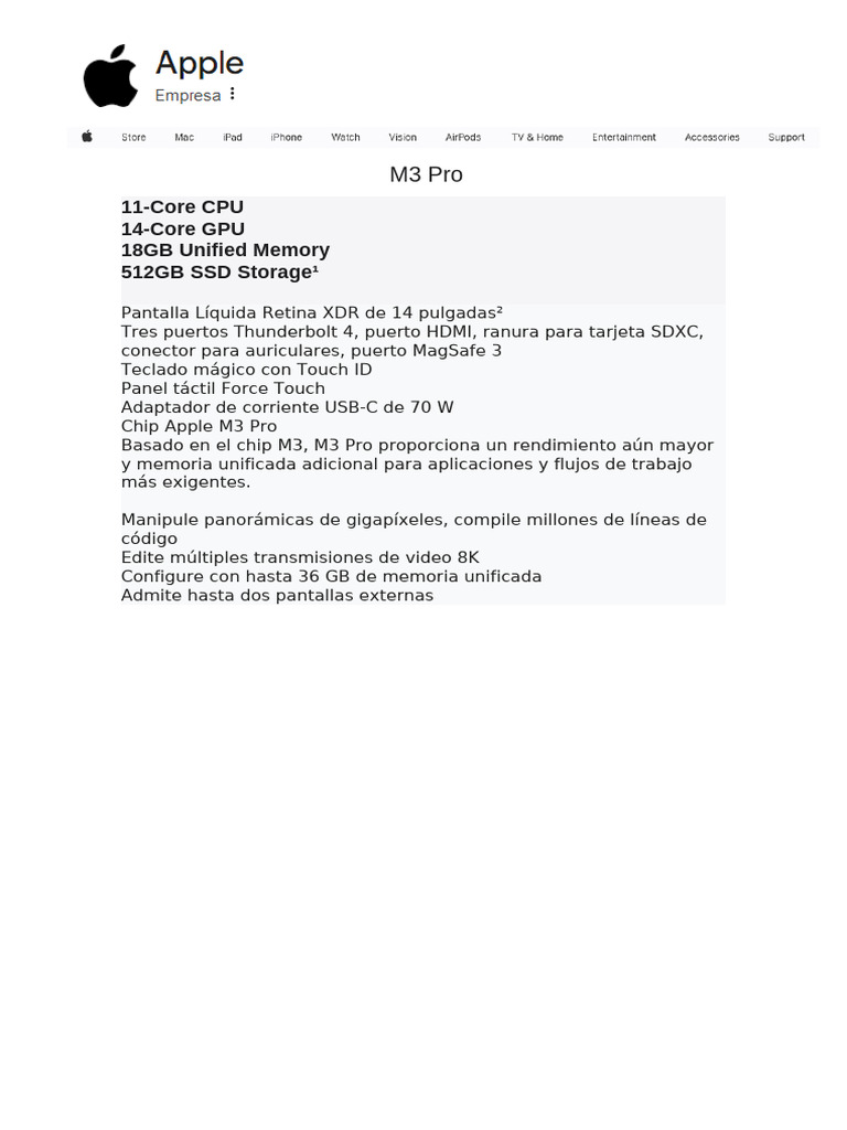 MacBook M3 Pro Proforma | PDF