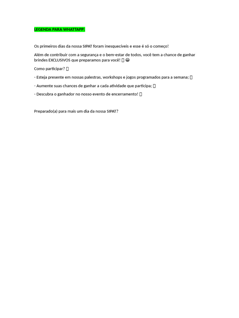 4. Participe e Concorra a Brindes Incriveis | PDF