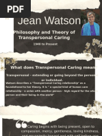 Nursing: Jean Watson's Caring Theory | PDF | Self | Nursing