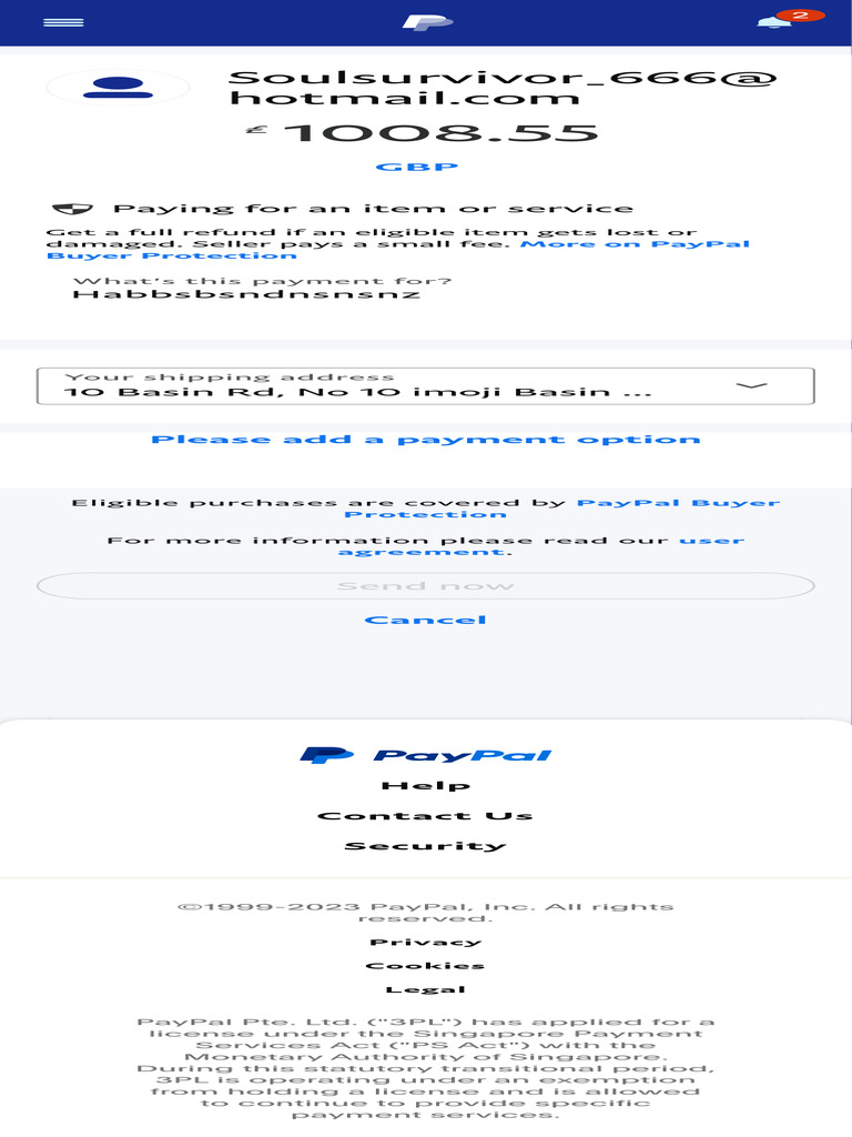 PayPal Make a Payment Preview | PDF
