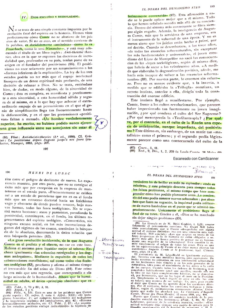 Drama Humanismo Ateo. Faltante | PDF