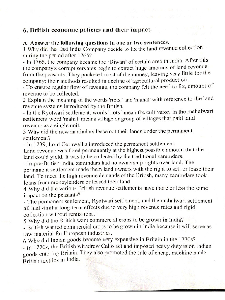 British Economic Policies | PDF