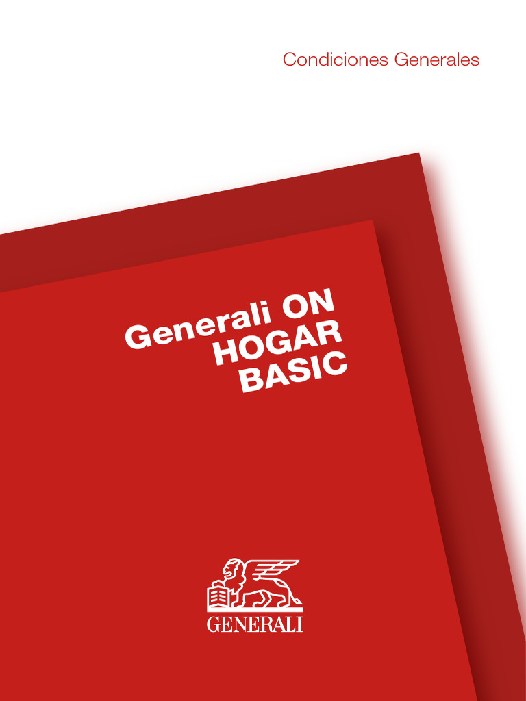 Generali ON Hogar Basic condiciones | PDF | Seguro | Póliza de seguros
