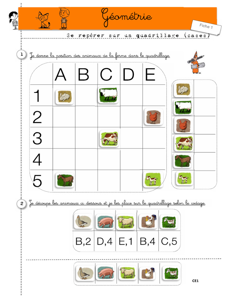 P1.GM2 Fichier Exercices Élèves BDG - Se Repérer | PDF