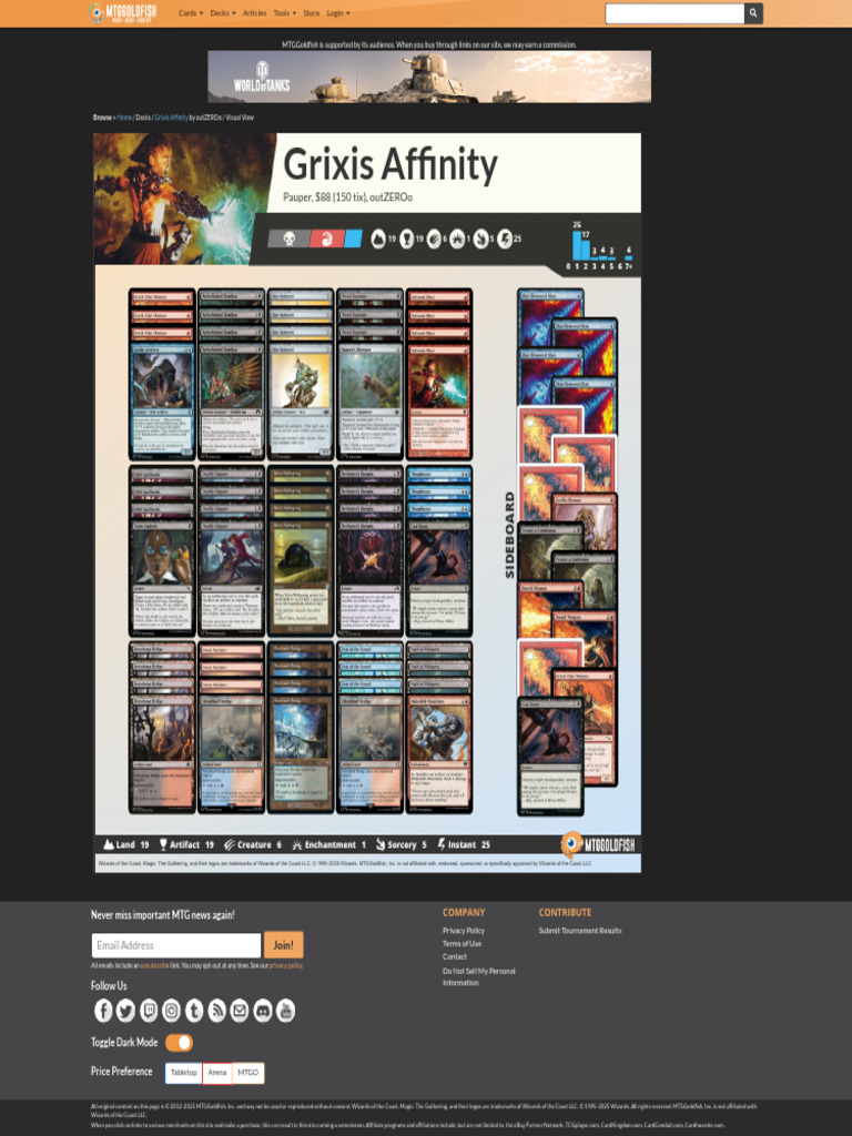 Grixis Affinity Deck Overview | PDF | Wizards Of The Coast | Trading Cards