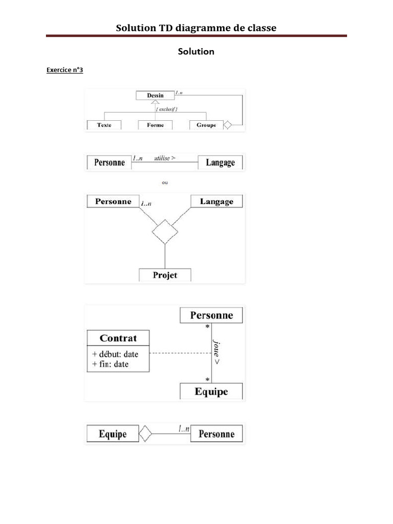 Solution TD Classe 2223 | PDF