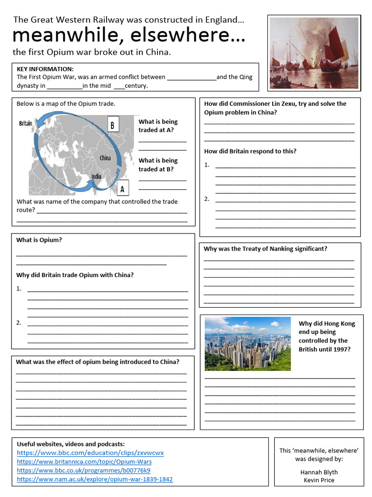 1. Meanwhile elsewhere Opium War (2) (1) | PDF | Foreign Relations Of ...