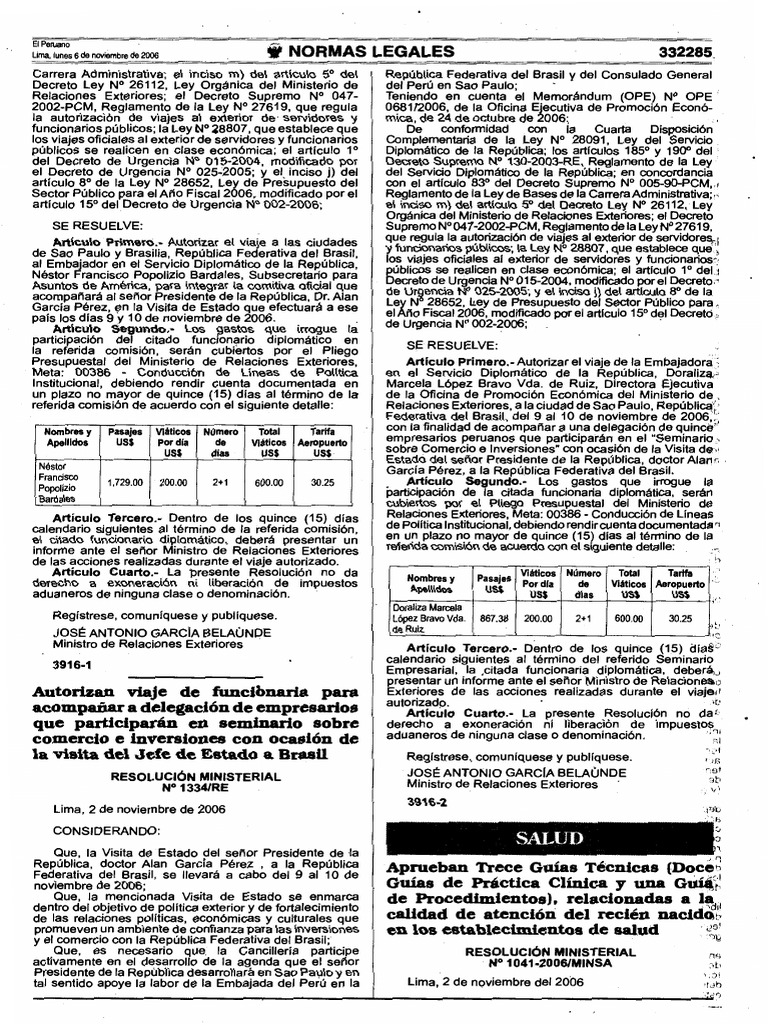 Rm-1041-2006-Minsa | PDF