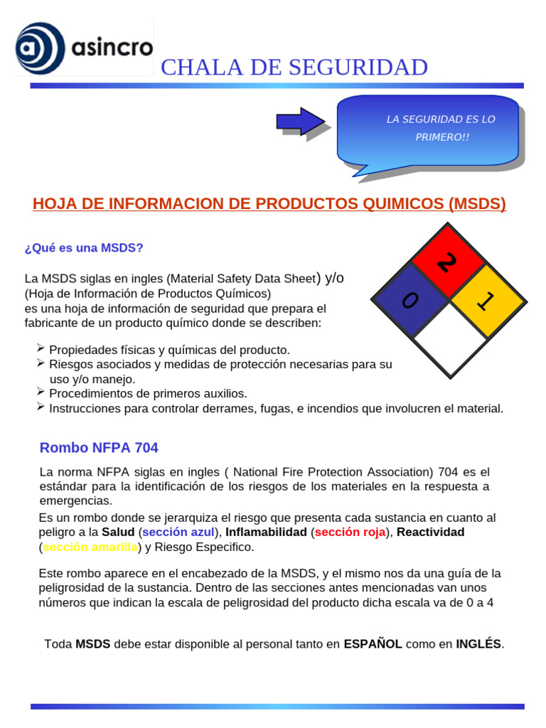11 Boletin Que Es Un Msds | PDF