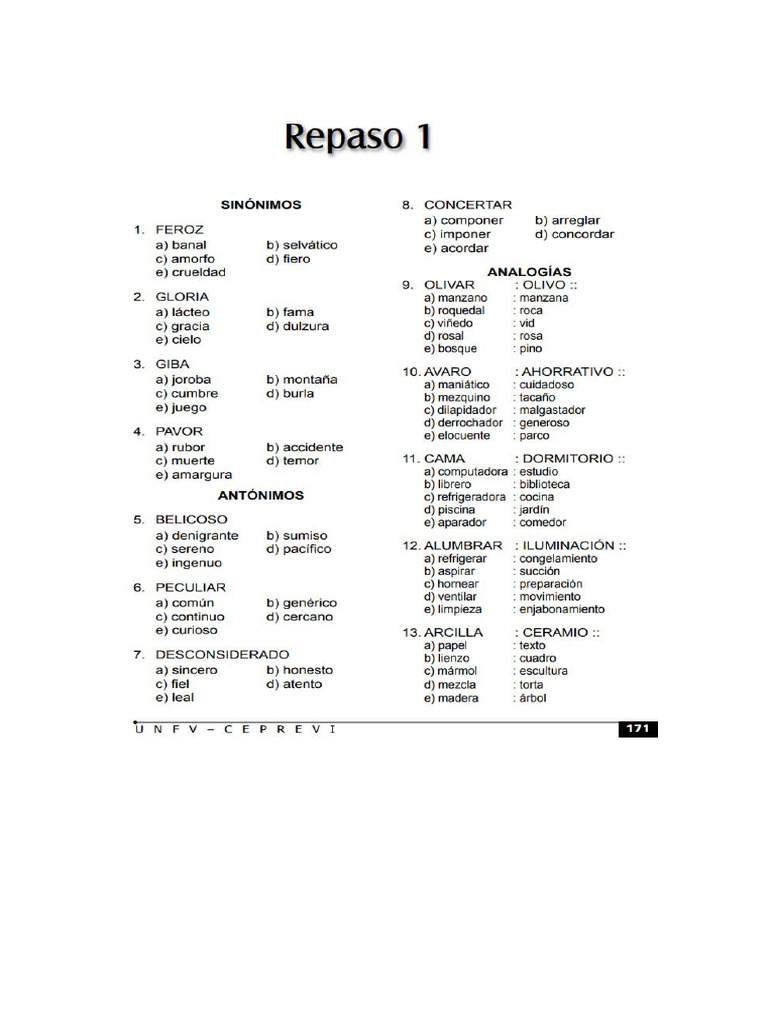 RV Repaso 1 | PDF