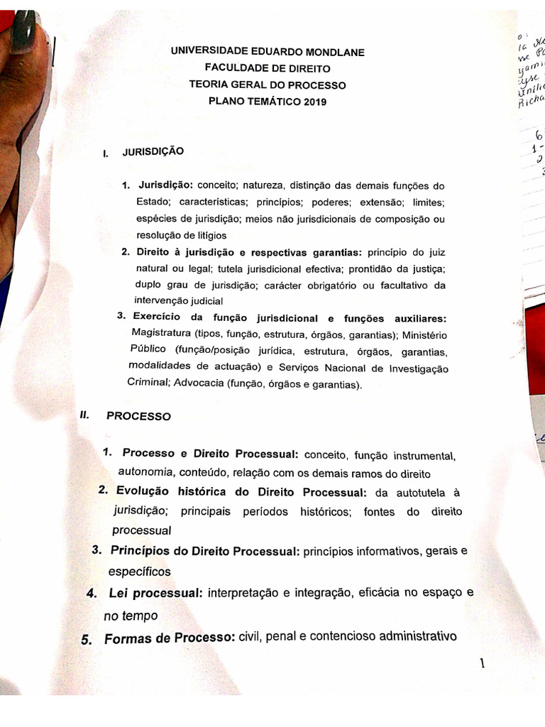 plano temático - TGP | PDF