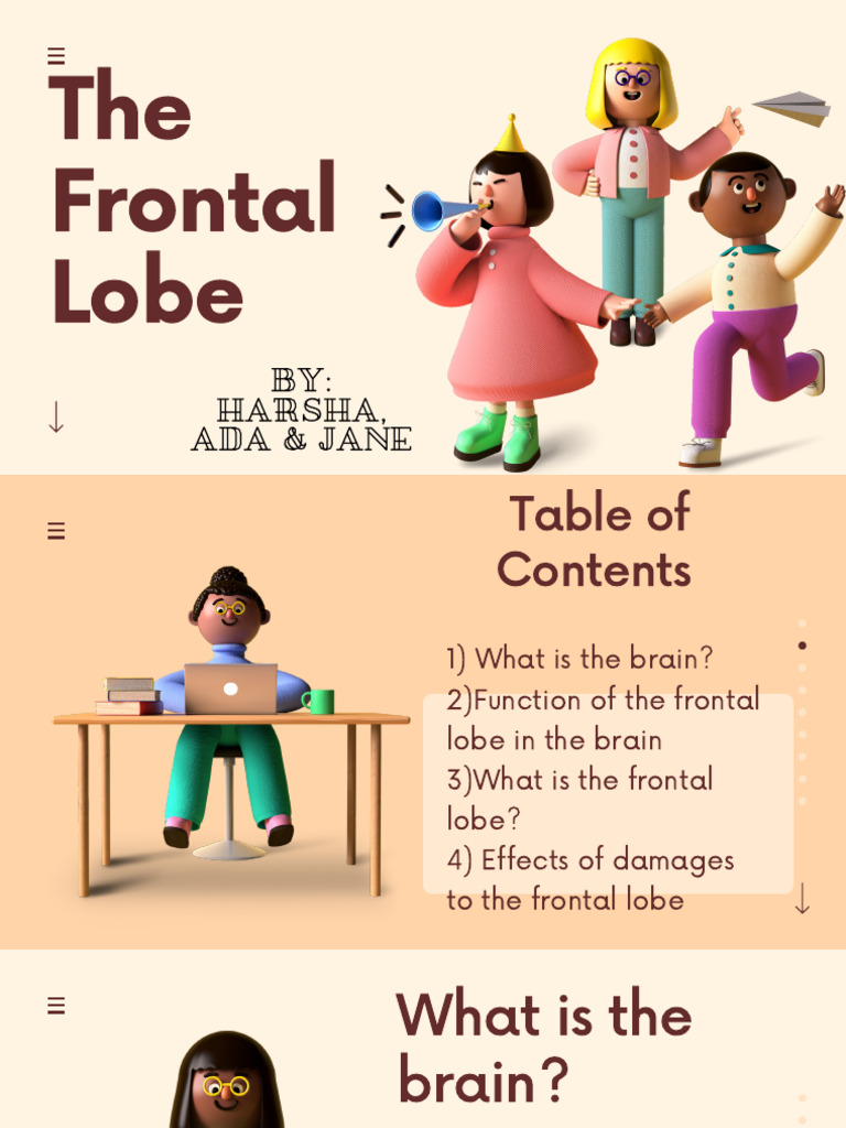 Frontal Lobe PPT - Harsha Ada Jane | PDF