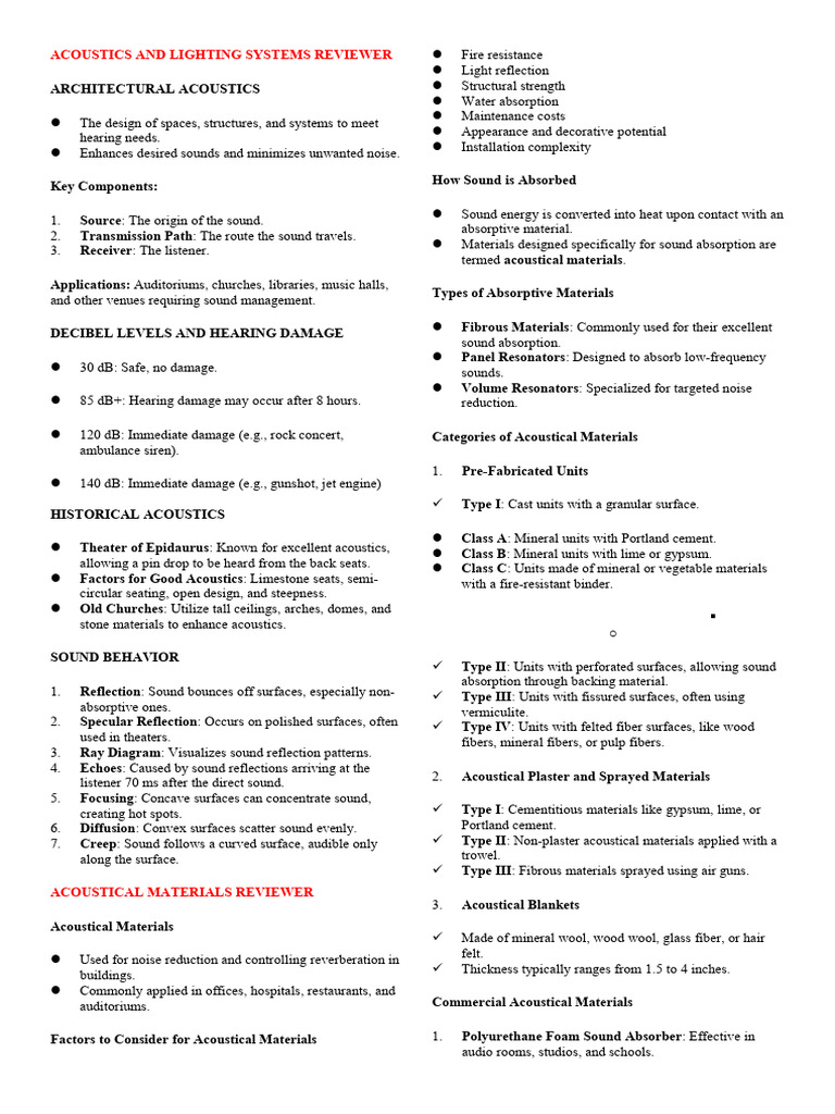 Asean Literature Reviewer | PDF | Reflection (Physics) | Acoustics