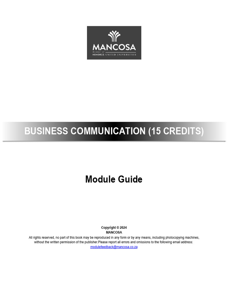 Business Communication | PDF | Communication | Multiple Choice