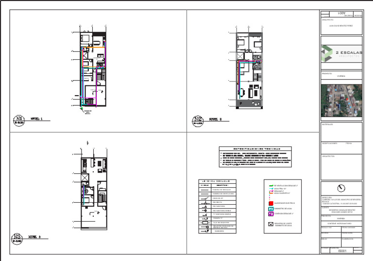 Plano Hidrosanitario Vivienda Briceño | PDF