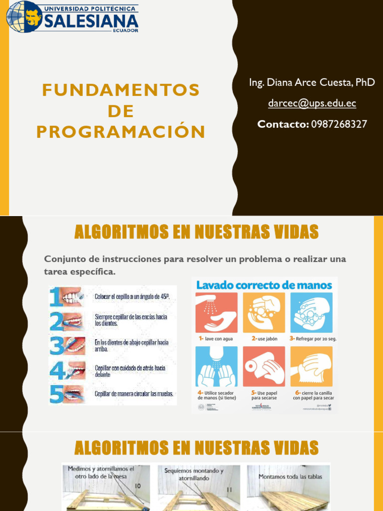 Clase Algoritmos | PDF | Algoritmos | Programación de computadoras
