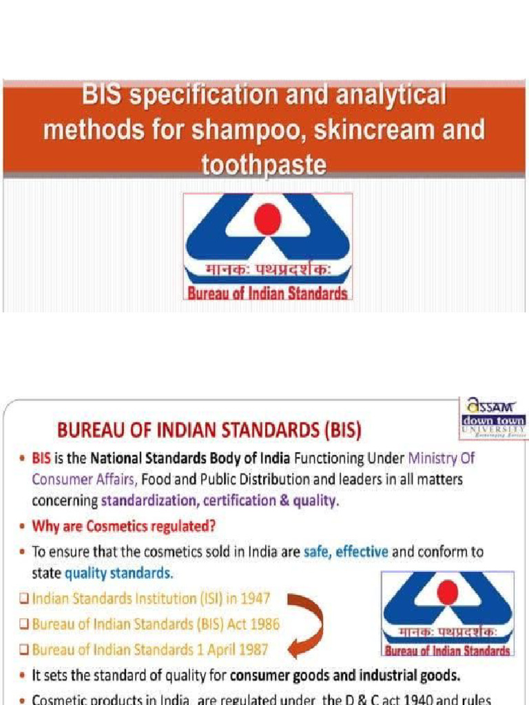 BIS Specification | PDF