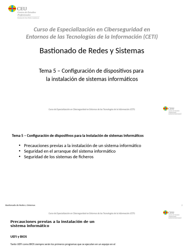Tema 5_Configuración de Dispositivos Para La Instalación de Sistemas Informáticos | PDF ...