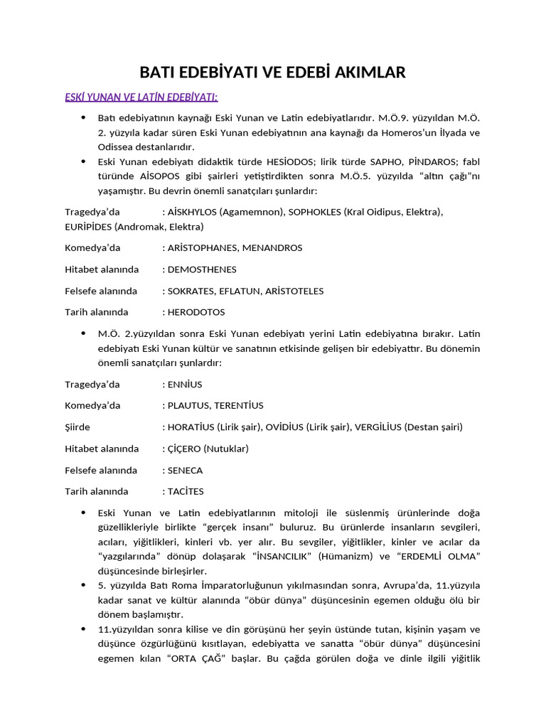 Edebi̇ Akimlar Not | PDF