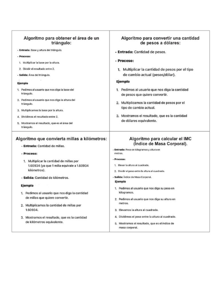 TAREA Algoritmos | PDF